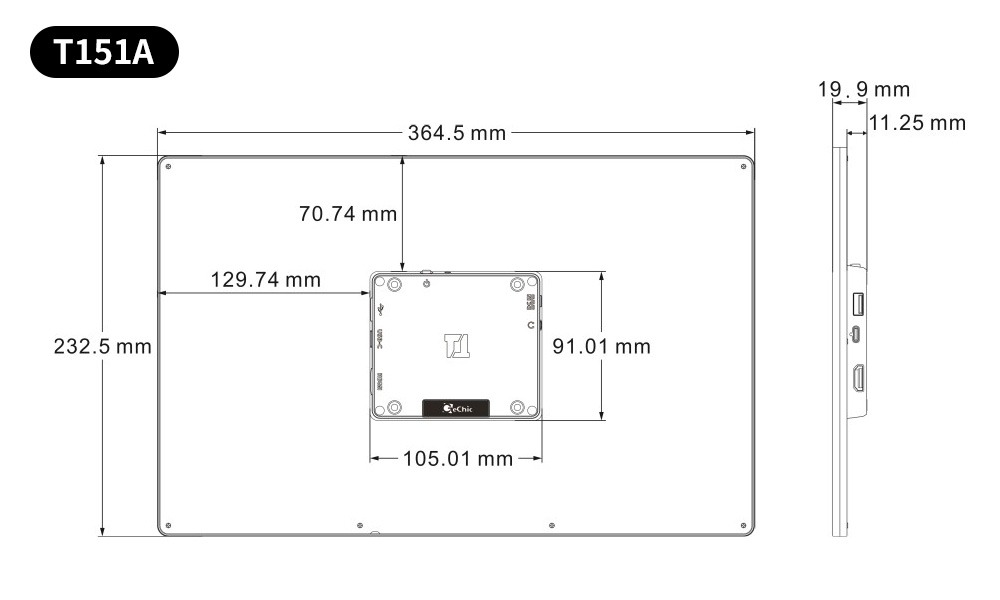 産業用タッチパネルモニターならGeChic T1シリーズ！｜テックウインド株式会社