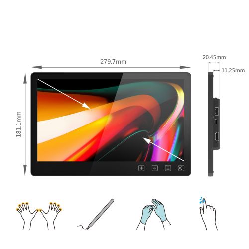 GeChic―モバイルモニター・モバイルディスプレイのパイオニア On-Lap T111A ― 11.6インチタッチパネルのモバイルモニター｜テックウインド株式会社